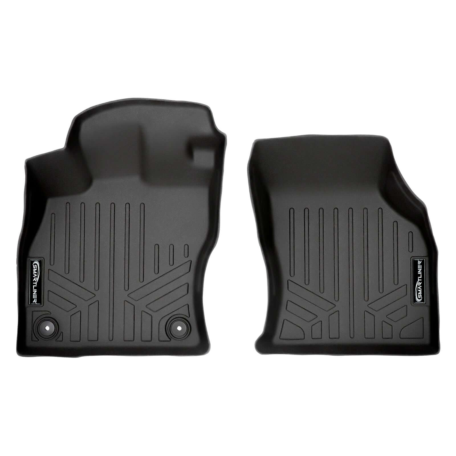 Smartliner Custom Fit All Weather Floor Mats 2 Rows and Cargo Liner Set Black Compatible with 2018 2025 Toyota Camry Hybrid Models