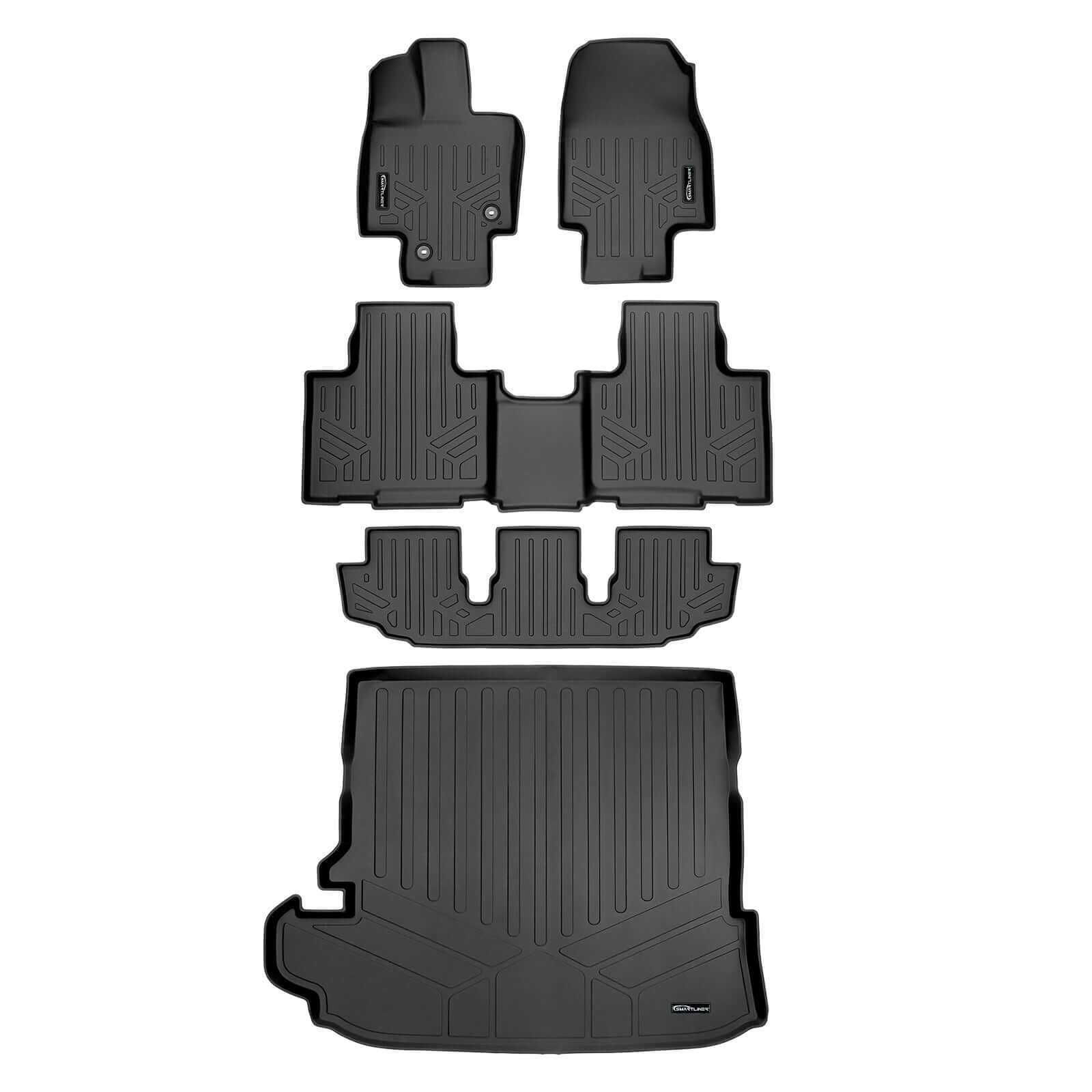 SMARTLINER Custom Fit Floor Liners For 2020 2024 Toyota Highlander Hyb Smartliner USA