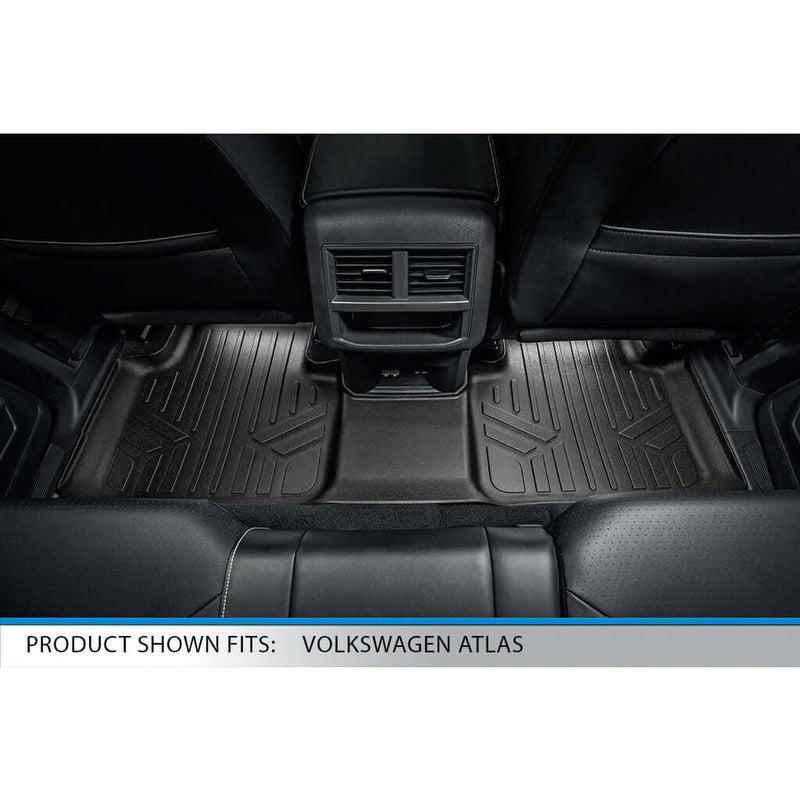 Smartliner All Weather Custom Fit Black Cargo Floor Mat Liner Compatible with 2022 2023 Audi Q4 E Tron Q4 Sportback e tron